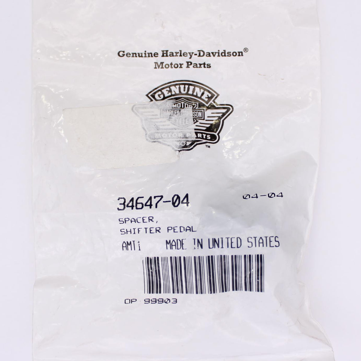 Harley-Davidson Spacer, Shifter Pedal Part Number - 34647-04 – Kiwi ...