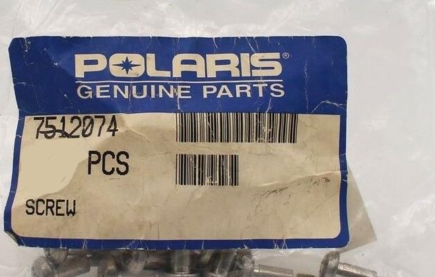 Genuine Polaris Screw Part Number - 7512074 (Pack of 10) – Kiwi Sports, LLC