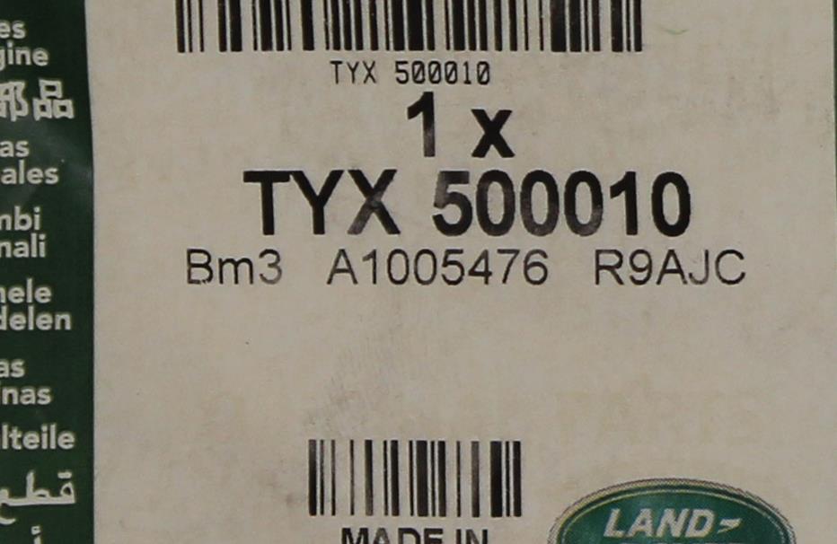 Land Rover O-Ring Part Number - TYX500010 – Kiwi Sports, LLC