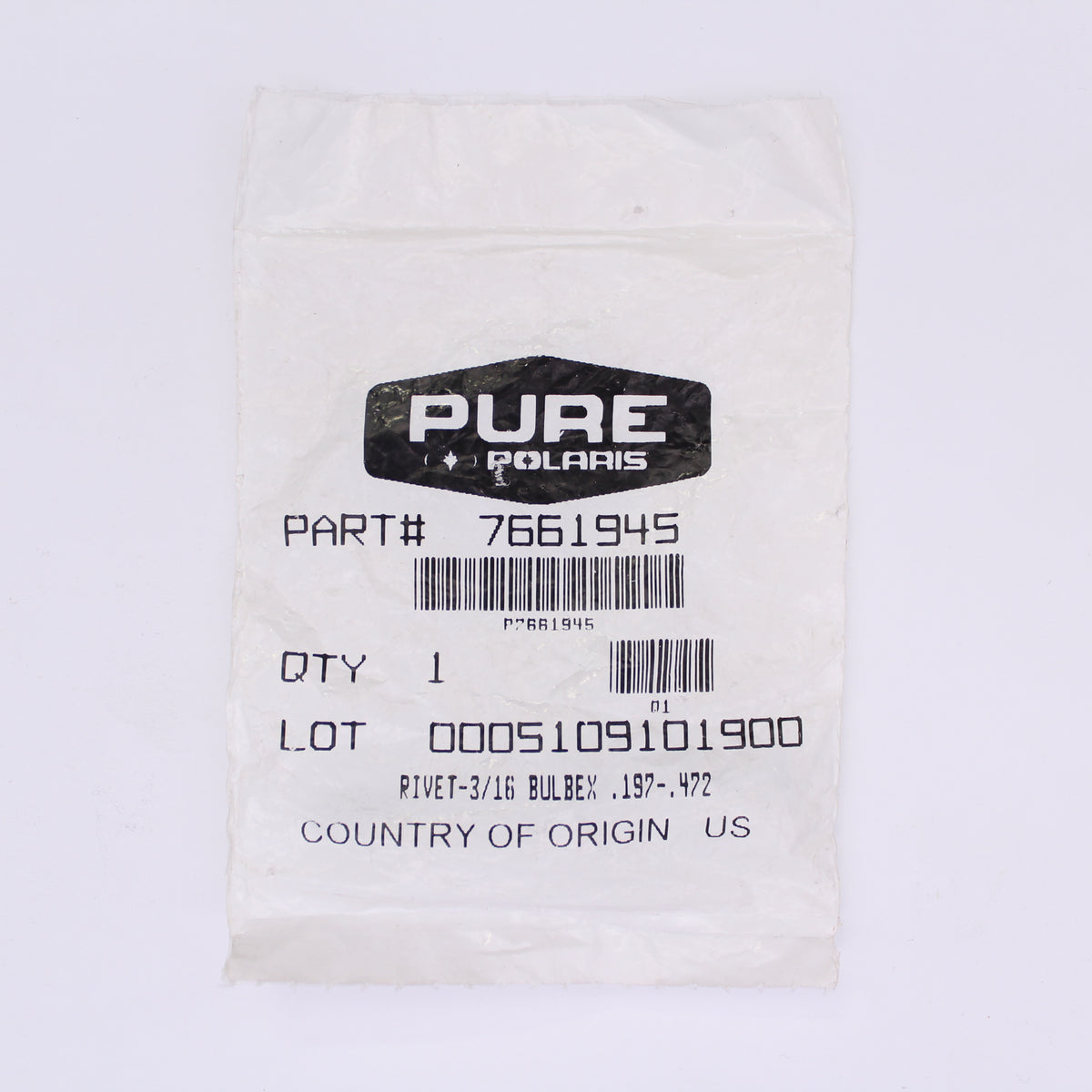 Genuine Polaris Rivet Part Number - 7661945 – Kiwi Sports, LLC