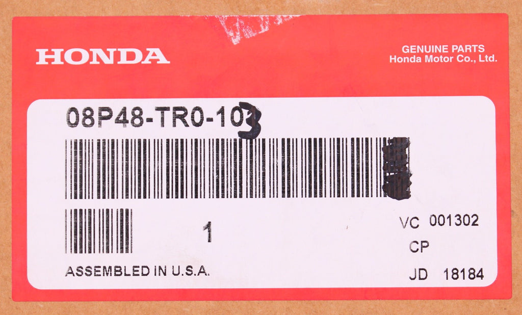 Honda Rear Bumper Applique Part Number - 08P48-TR0-103 – Kiwi Sports, LLC