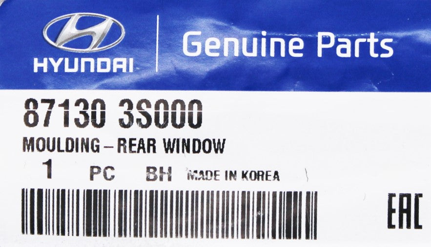 Genuine Hyundai Rear Window Moulding Part Number - 87130-3S000 – Kiwi ...