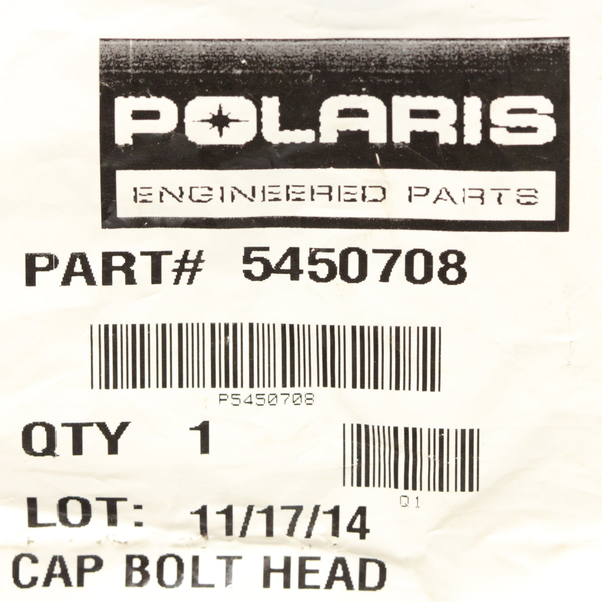 Polaris Bolt-Head Cap PN 5450708 – Kiwi Sports, LLC