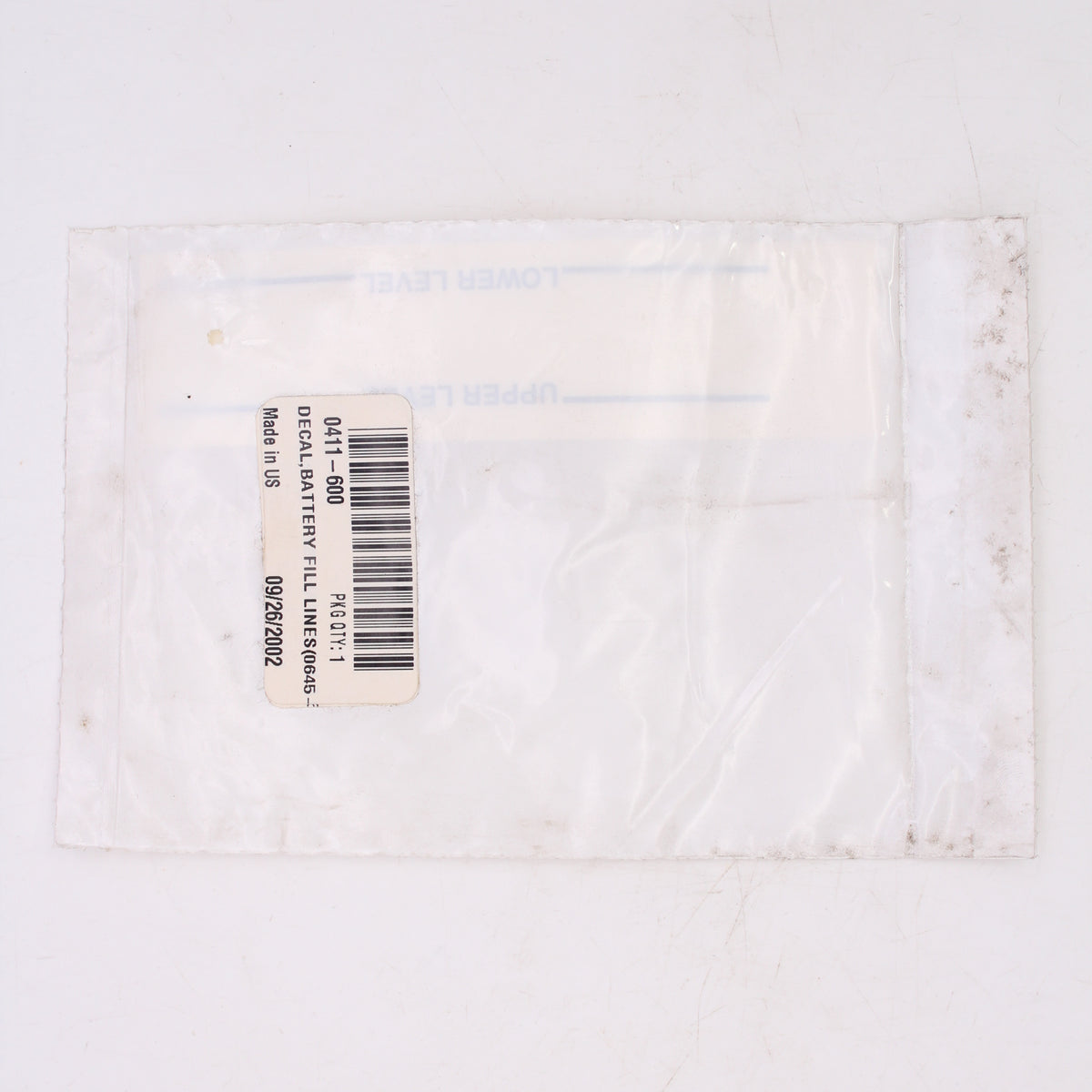 Battery Fill Line Decal Part Number - 0411-600 – Kiwi Sports, LLC