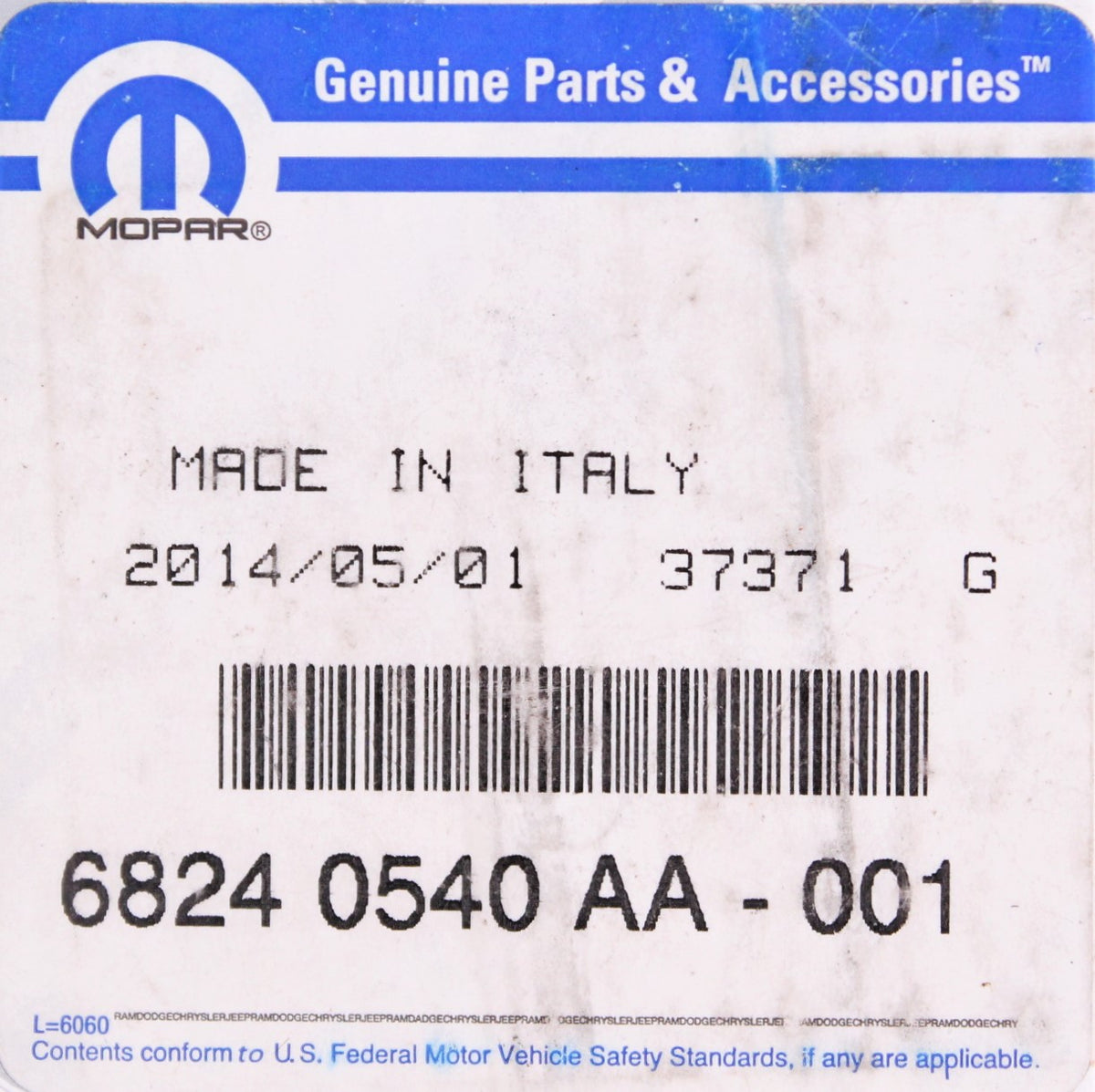 Mopar Pad Kit PN 68240540AA – Kiwi Sports, LLC