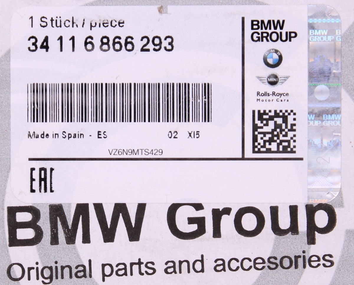 BMW Group Ventilated Disc Rotor Part Number - 34116866293 – Kiwi Sports ...