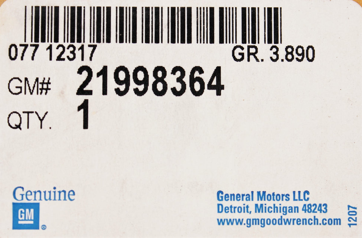 GM Filter PN 21998364 – Kiwi Sports, LLC