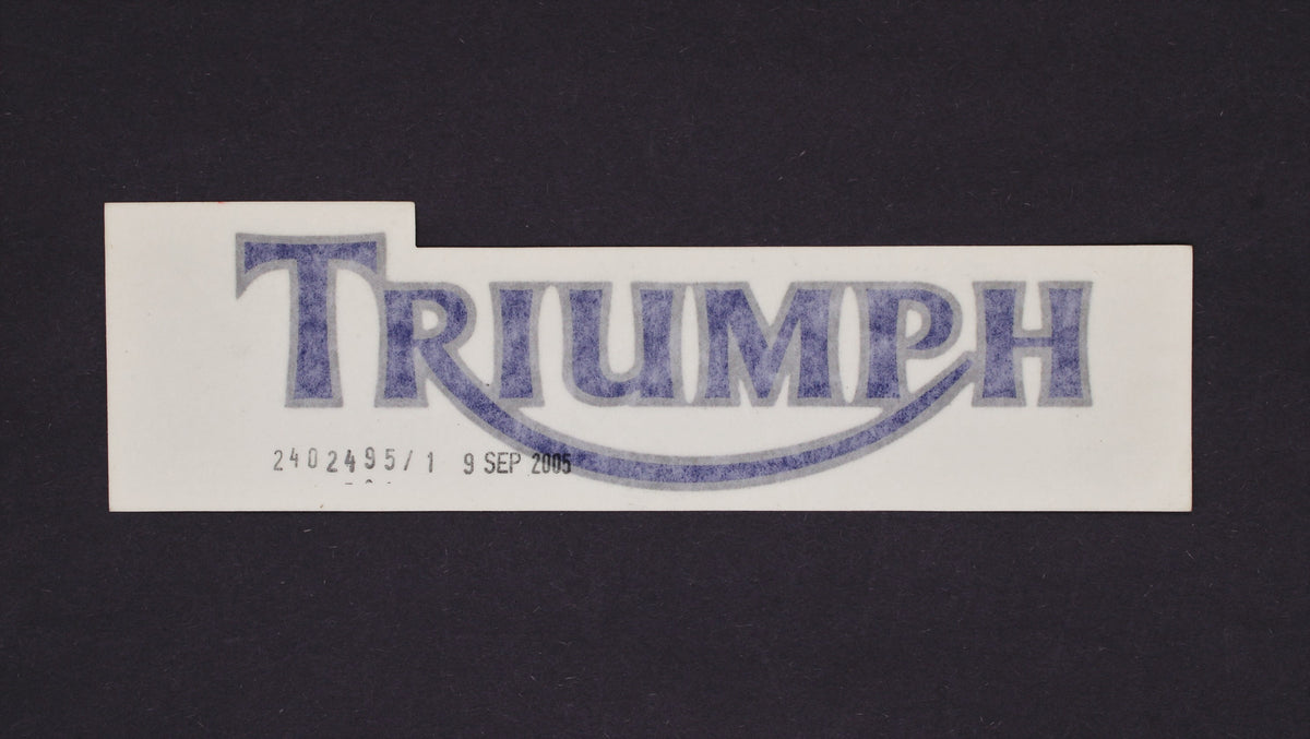 Triumph Fuel Tank Side Decal PN T2402495 – Kiwi Sports, LLC